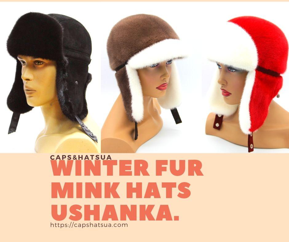 Winter Fur Mink Ushanka Hats - Unmatched Warmth and Elegance | Caps&HatsUA