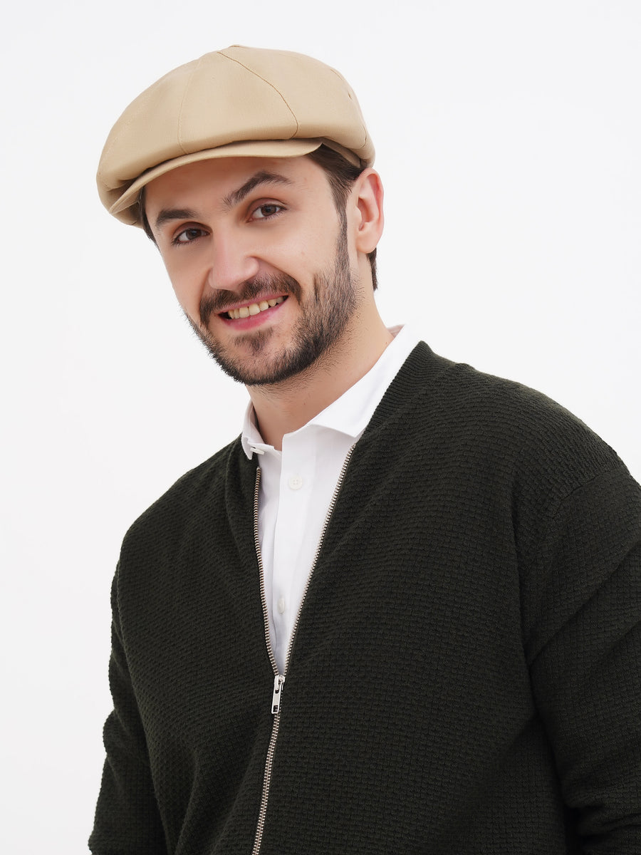 Summer newsboy cap 8 panel best men's wrinkled linen straight visor ba ...